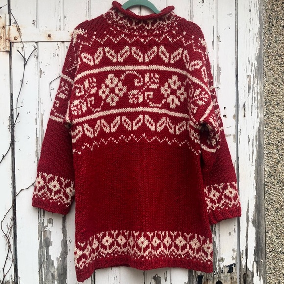 Express | Sweaters | Vintage Express Wool Tunic L Ski Sweater Dress ...